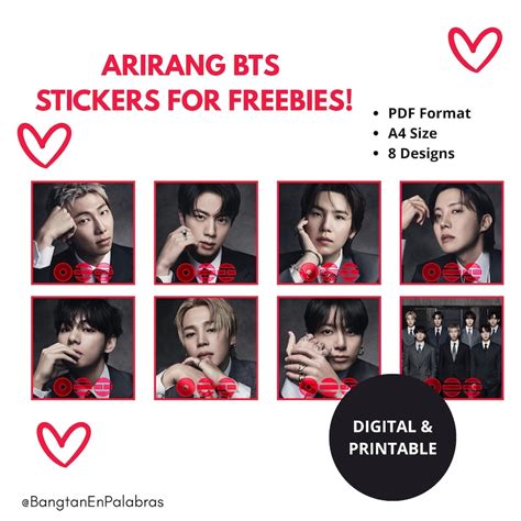 Bts Printables Freebies Etsy