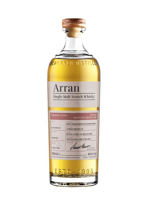 Arran Signature Series Edition N°1 Remnant Renegade 46 07 Ecosse Maison Du Whisky