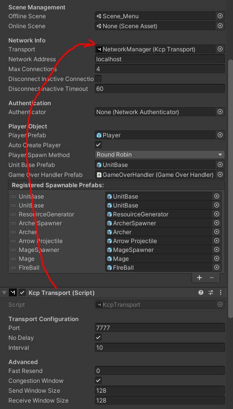 Unity Multiplayer No Active Transport When Calling Networkserver