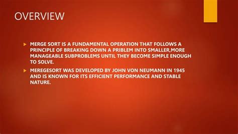 The Mergesortalgorithmpptx
