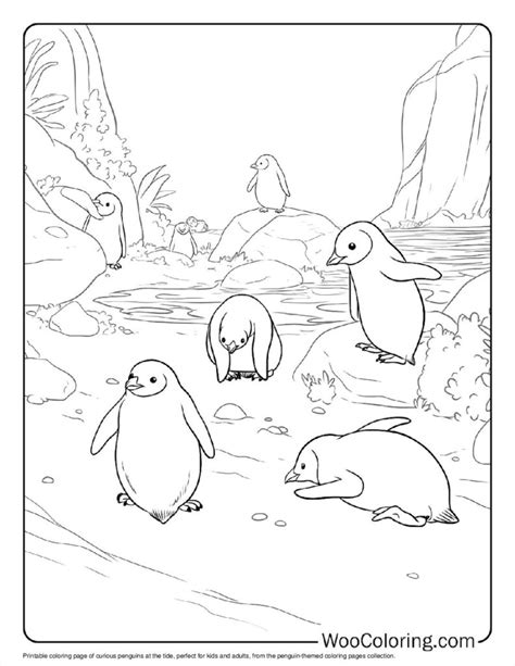 Royal Penguin Coloring Pages 2025