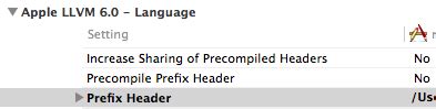 Ios Why Isn T ProjectName Prefix Pch Created Automatically In Xcode 6