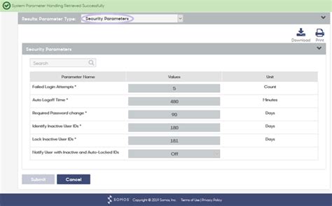 TFNRegistry UI How Do I Access And View Security Parameters Via The SPH Page Somos