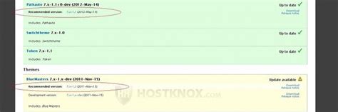 Hostknox Drupal Modules And Themes Upgrade Tutorial