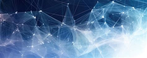 Premium Ai Image Abstract Background With A Network Of Interconnected Lines And Nodes Panorama