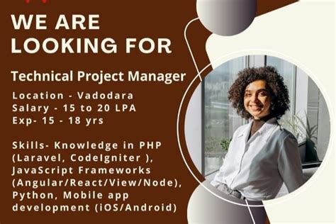 Mayuri Bhanushali On Linkedin Hiring Technicalprojectmanager Vadodarajobs Php Javascript
