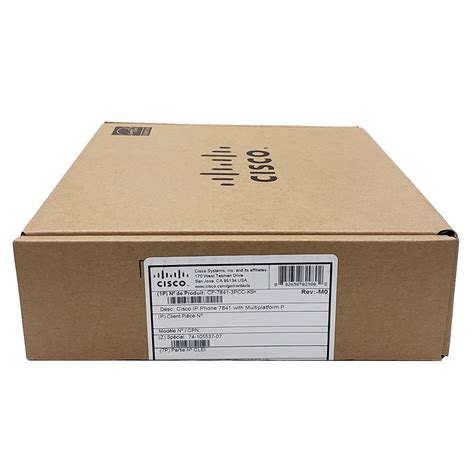 Cisco 7841 Ip Phone With Multiplatform Firmware Cp 7841 3pcc K9
