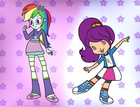 Swapped Clothes Of Rainbow Dash And Plum Pudding By Jacoblima18 On