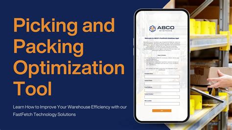 Picking And Packing Optimization Tool Abco Systems