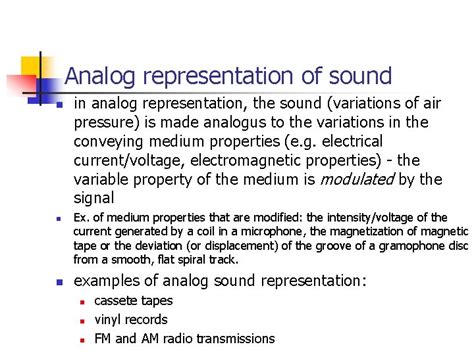 Introduction To Multimedia Analogdigital Representation Of Multimedia Data