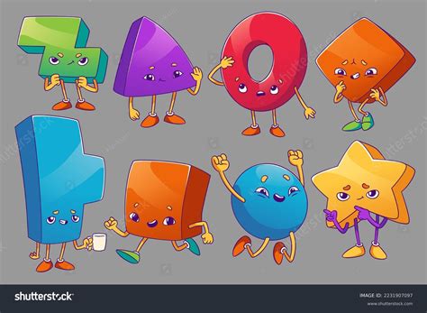 2 086 Square And Triangle Cartoon Characters Images Stock Photos Vectors Shutterstock