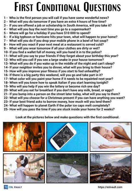 50 First Conditional Conversation Questions Esl Vault