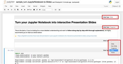 Turn Your Jupyter Notebook Into Interactive Presentation Slides Using Anaconda HKUST Digital