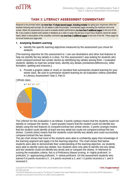 Task 3 Part C Commentary Edtpa Pdf Literacy Learning