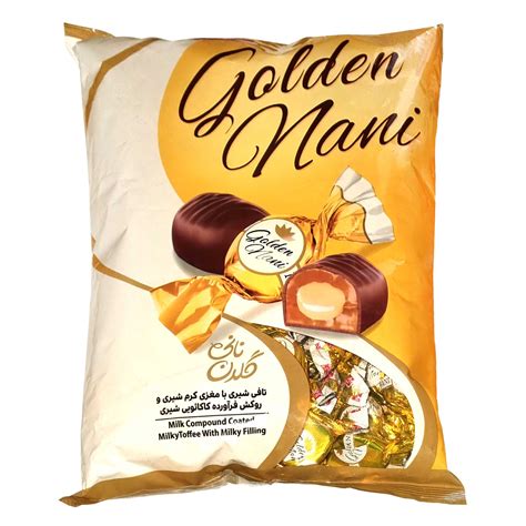تافی کاکائویی با مغزی کرم شیری گلدن نانی