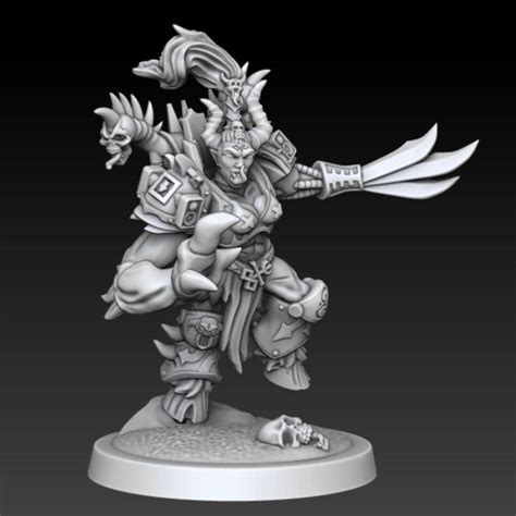 3d Printable Demented Possessed Modular Chaotic Marines Presupported By Chad Hoverter