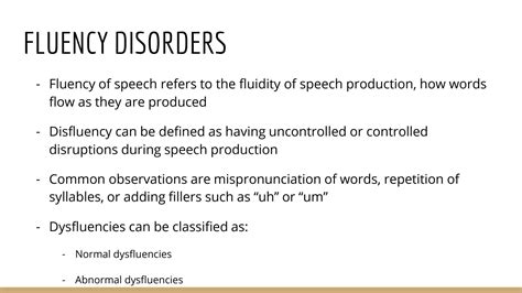 SOLUTION Fluency Disorders Studypool