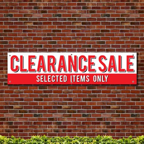 Clearance Sale Selected Items Only Colour Sign Pvc Banner Yps