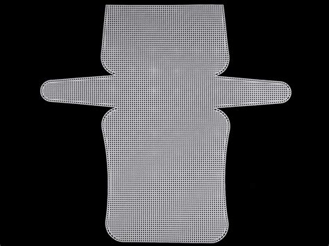 Plastic Canvas Grid For Handbag White