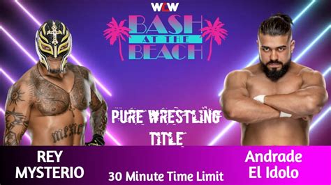 Wcw Redemption Bash At The Beach 2021 Ppv Match Card Scheduled For