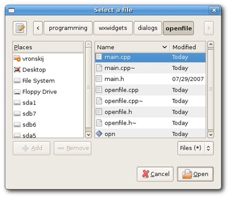 Dialogs In Wxwidgets