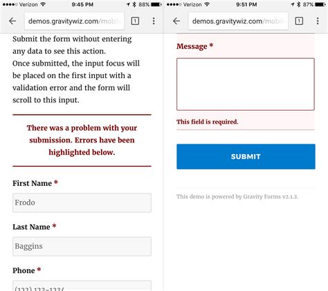 Make Your Gravity Forms Validation Errors Mobile Friendlyer Gravity Wiz