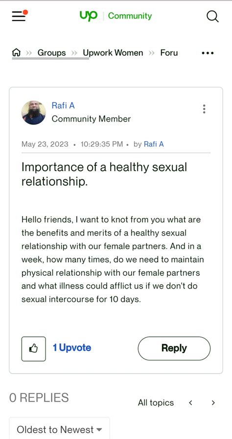 Importance Of A Healthy Sexual Relationship Rupwork