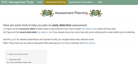 Chapter 2 Early Detection Assessment Planning Green Crab Management Tools A Guide