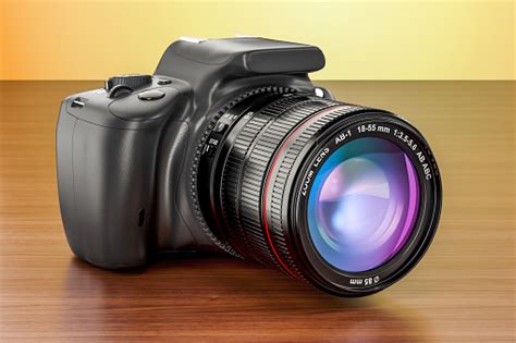 나무 테이블 3 차원 디지털 싱글 렌즈 리 플렉스 카메라 렌더링 3차원 형태에 대한 스톡 사진 및 기타 이미지 3차원 형태 단일 객체 디지털 생성 이미지 Istock