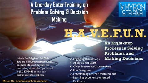 Ad Have Fun Problem Solving And Decision Making Mss Business Solutions A Top Hr Training And