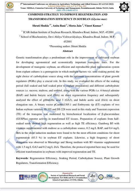 Pdf Combined Strategy To Improve Regeneration And Agrobacterium