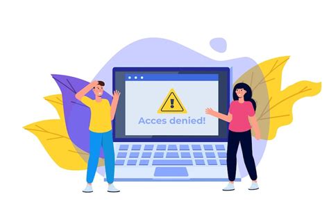 Premium Vector A Browser Window With Login Access Denied A Password