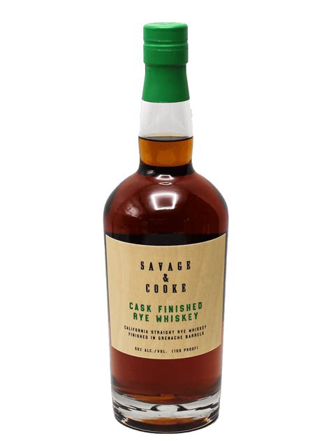Savage And Cooke Grenache Cask Finish Rye Whiskey 750ml