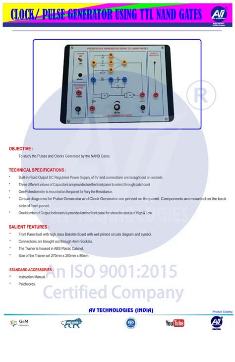Clock Pulse Generator Using Nand Gates Trainer At ₹ 3000 Piece