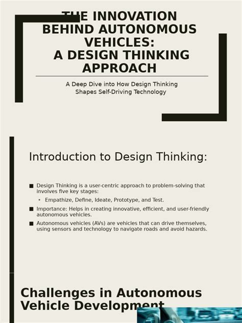 The Innovation Behind Autonomous Vehicles Pdf Artificial Intelligence Intelligence Ai