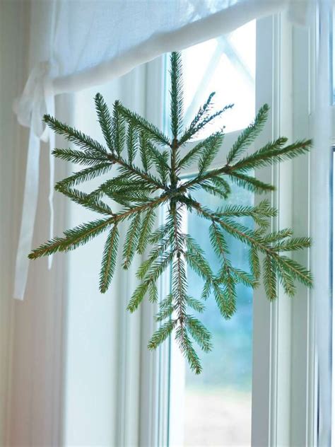 Сніжинки з ялинкового гілля та шишок 20 нових ідей Моє домашнє натхнення