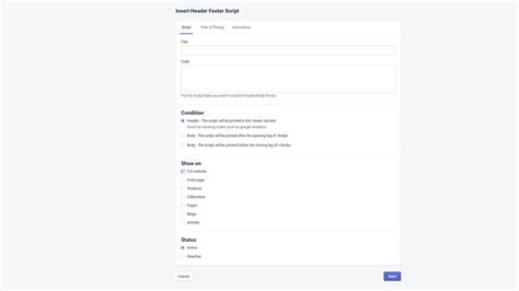 Cro ‑ Add Header Footer Code Shopify App Reviews And Rankings