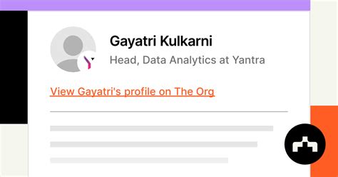 Gayatri Kulkarni Head Data Analytics At Yantra The Org