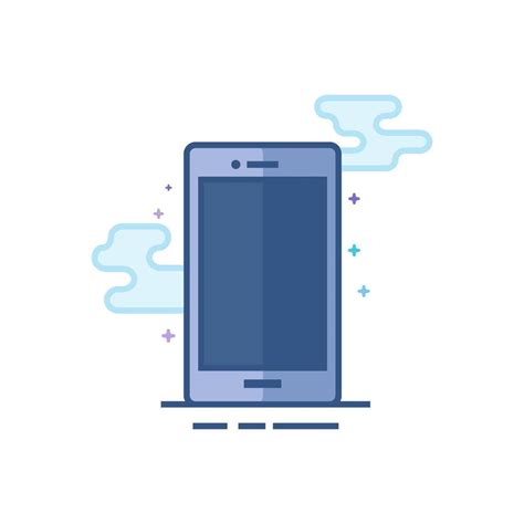 Smart Phone Icon Flat Color Style Vector Illustration 38030973 Vector Art At Vecteezy