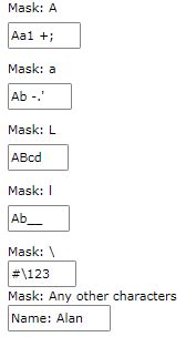 Wpf Maskedinput Mask Tokens Telerik Ui For Wpf