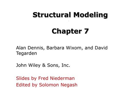 Ppt Structural Modeling Chapter 7 Powerpoint Presentation Free