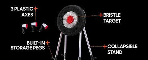 Black Series Axe Throwing Set Indoor And Outdoor Party Game Safe Plastic Throwing