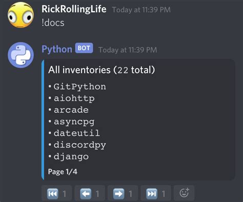 Docs Command Listing Order · Issue 1533 · Python Discordbot · Github