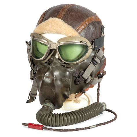 Sold Price Us B 6 Flight Helmet With A 9 Short Oxygen Mask And Unaltered B 7 Goggles May 3