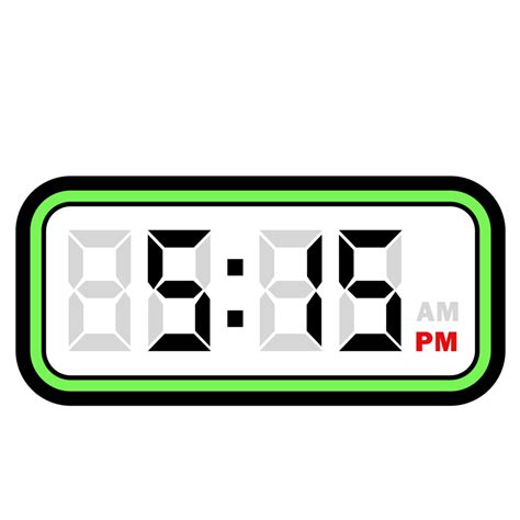 Digital Clock Time At 515 Pm Digital Clock 12 Hour Format 32048631 Png
