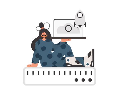 The Overflowing Woman Is Holding A Obliging Workstation Which Is