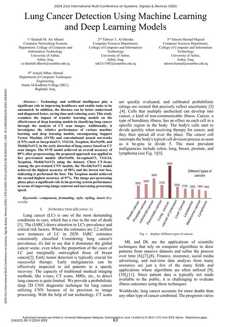 Pdf Lung Cancer Detection Using Machine Learning And Deep Learning Models