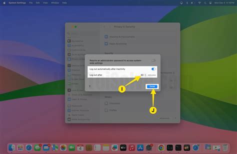 How To Automatically Log Out Of Your Mac After Being Inactive Sonoma