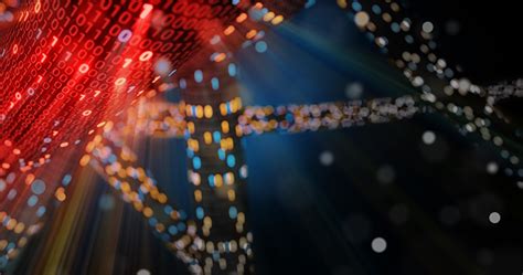 Hacking Red And Blue Digital Binary Code Matrix 01 Background Hacker