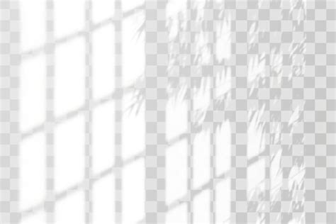 색 벽에 그림자 Png 오버레이 효과 투명한 배경 프리미엄 Ai 생성 Psd